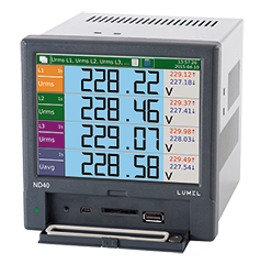 Indicadores digitales de panel y analizadores de red Ditel